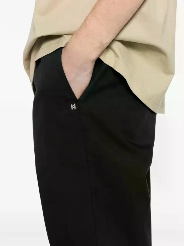 Karl Lagerfeld Logo-plaqued Straight-leg Trousers