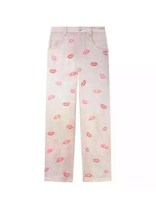 MARANT ETOILE Printed Trousers - Pink