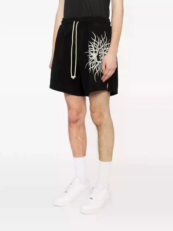HELLSTAR Graphic-print Cotton Shorts