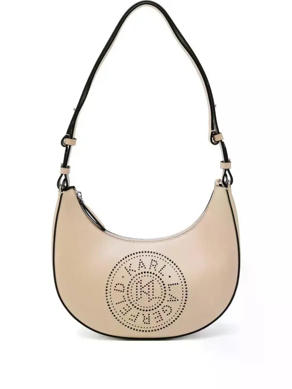 Karl Lagerfeld K Circle Moon Shoulder Bag - Neutrals