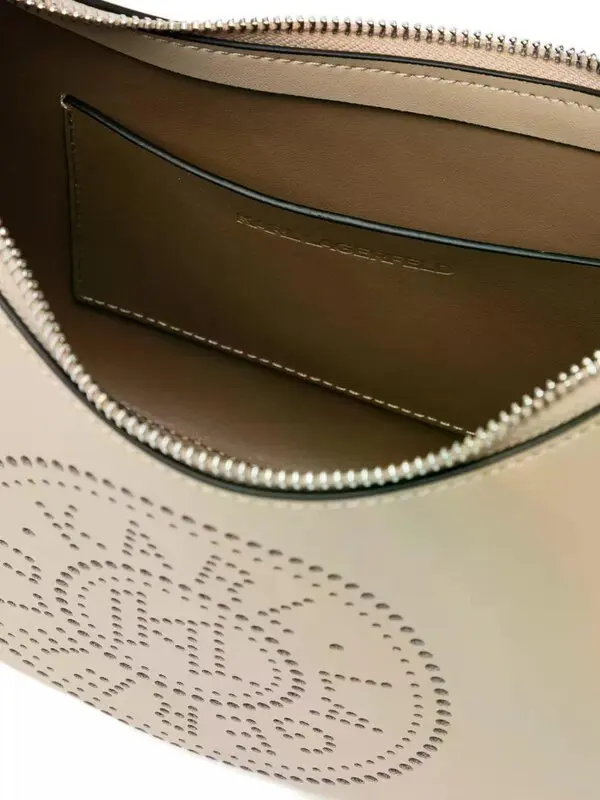 Karl Lagerfeld K Circle Moon Shoulder Bag - Neutrals