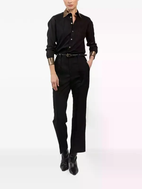 SHIRO SAKAI Pointed-collar Shirt