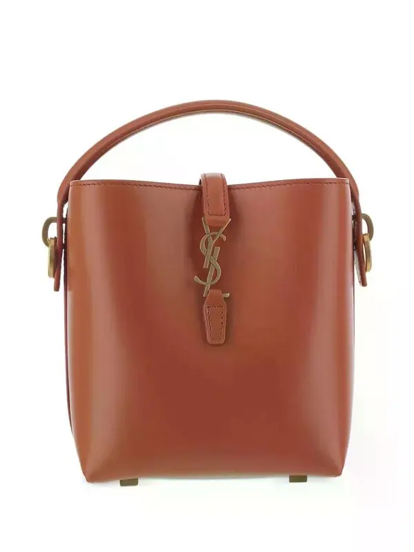 Saint Laurent Mini Le 37 Bucket Bag - Brown