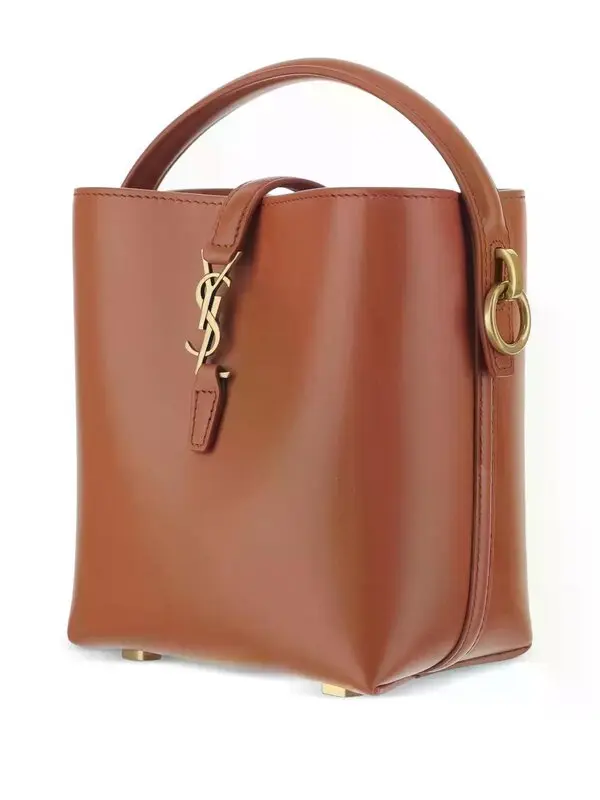 Saint Laurent Mini Le 37 Bucket Bag - Brown