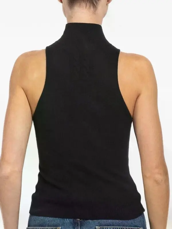 NILI LOTAN Roll-neck Sleeveless Top