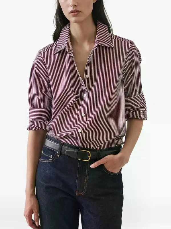 PATRICK ASSARAF Striped Buttoned Shirt