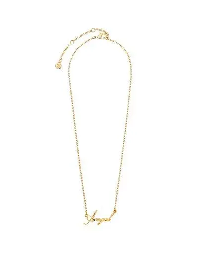 Victoria's Secret Angel Nameplate Pendant Necklace - Gold