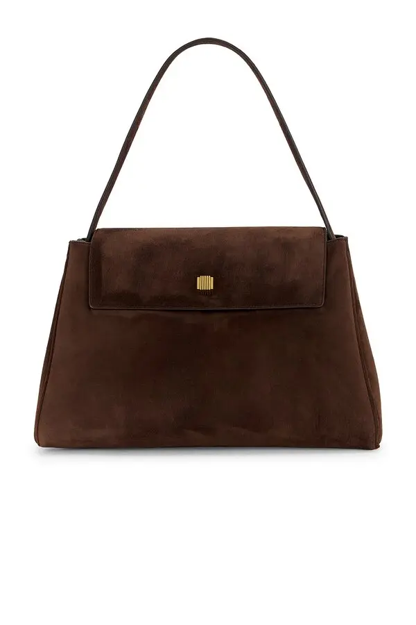 Khaite Audrey Top Handle Bag - Dark Brown
