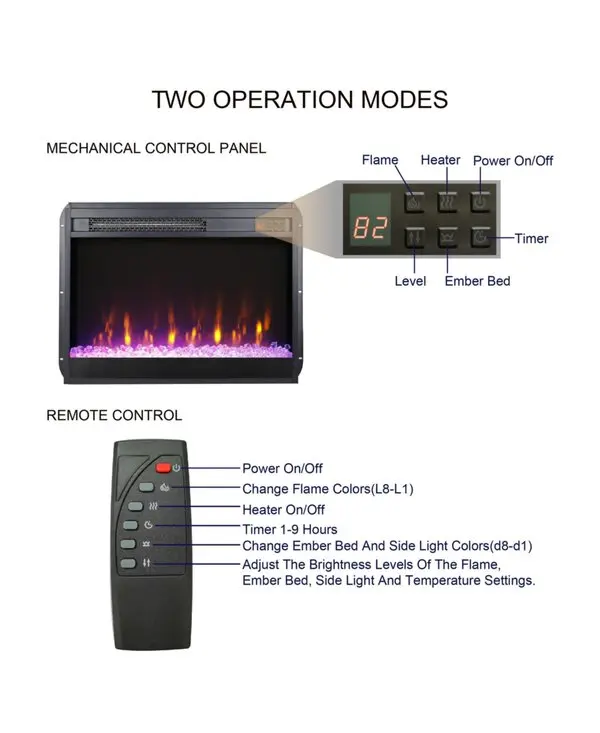 FLYNAMA 23-inch Electric Fireplace Insert