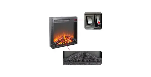FLYNAMA 18 Inch Electric Fireplace Insert