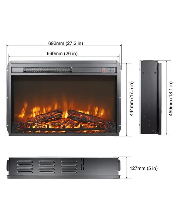 FLYNAMA 26 Inch Electric Fireplace Insert