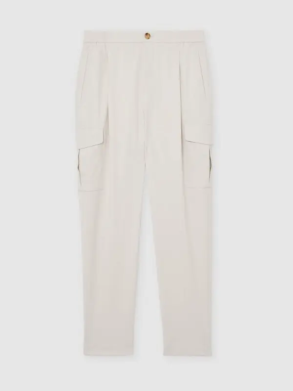 REISS Monroe Fine-corduroy Cargo Trousers