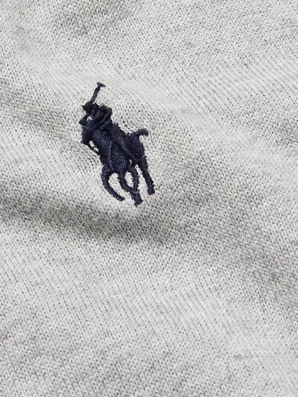 Polo Ralph Lauren Logo-embroidered Cotton Polo Shirt - Gray