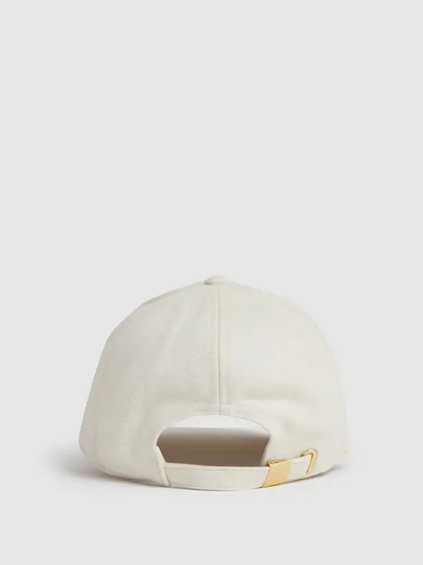 REISS Wool-blend Flannel Baseball Cap