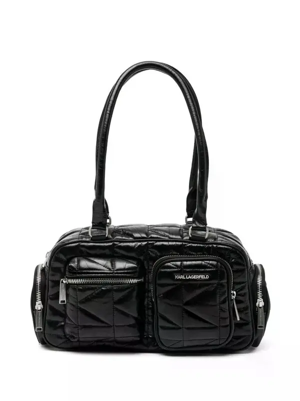 Karl Lagerfeld Kkuilt Medium Bowling Bag