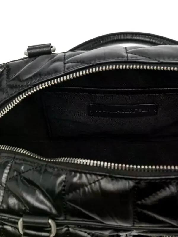 Karl Lagerfeld Kkuilt Medium Bowling Bag