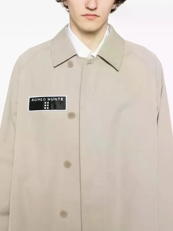 ROMEO HUNTE Logo-patch Coat