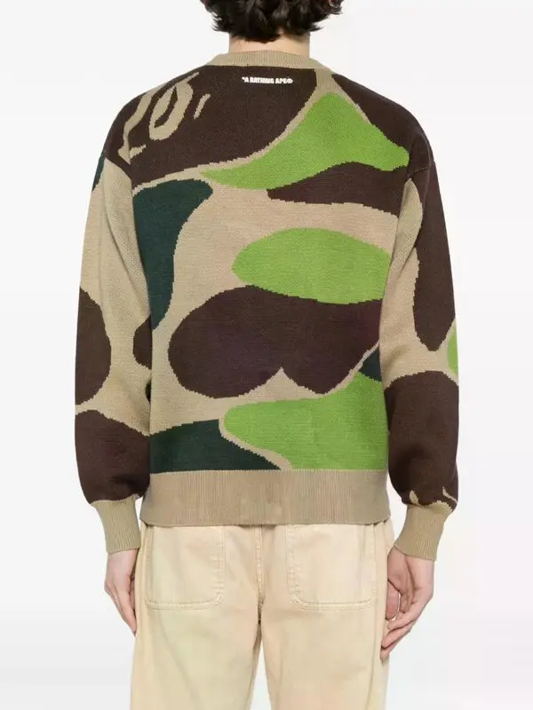 A BATHING APE Camouflage-print Jumper