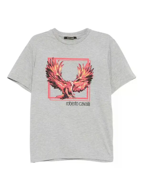 Roberto Cavalli Graphic-print Round-neck T-shirt