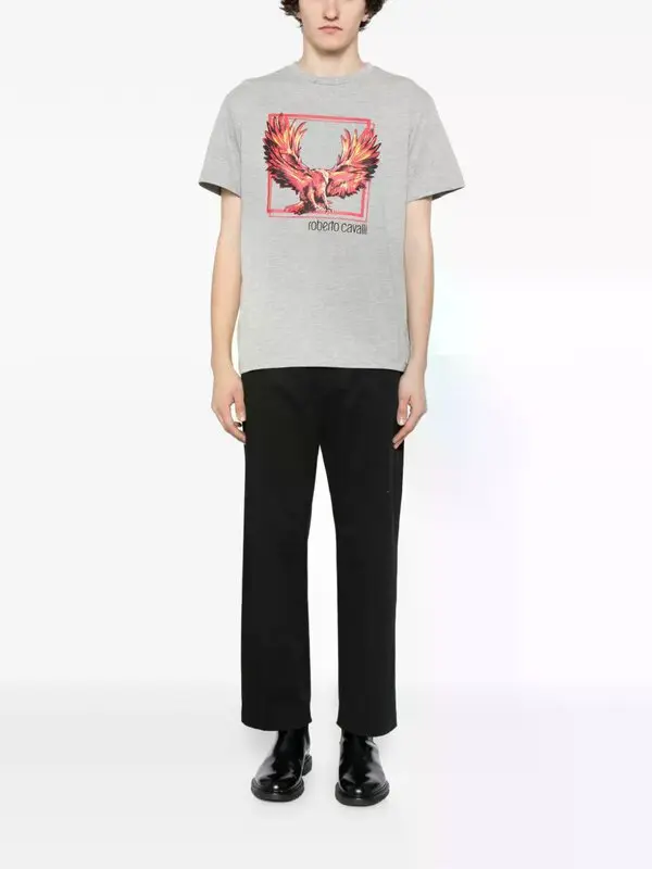 Roberto Cavalli Graphic-print Round-neck T-shirt