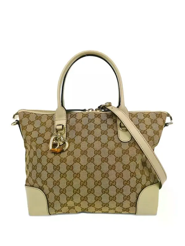 Gucci 2010s Heart Bit Gg Tote Bag