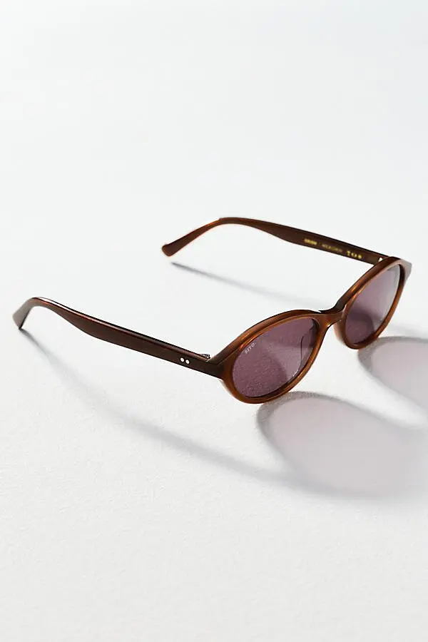 SITO SHADES Slim Oval Orion Sunglasses - Brown
