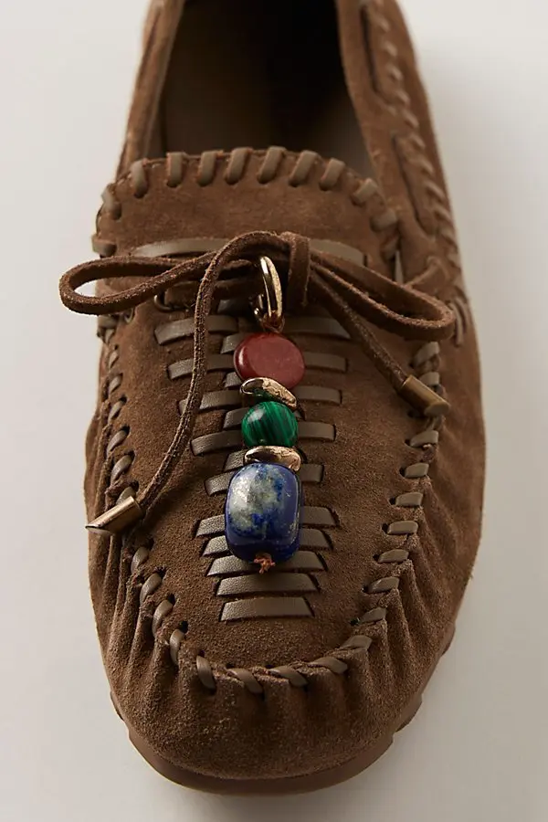 Free People Stone Shoe Charm - Red/blue