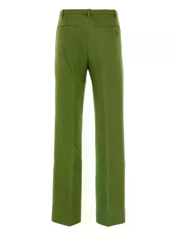 Miu Miu Logo-patch Trousers