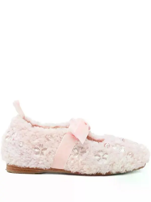 ROCKFISH Furry Ballet Flats - Pink