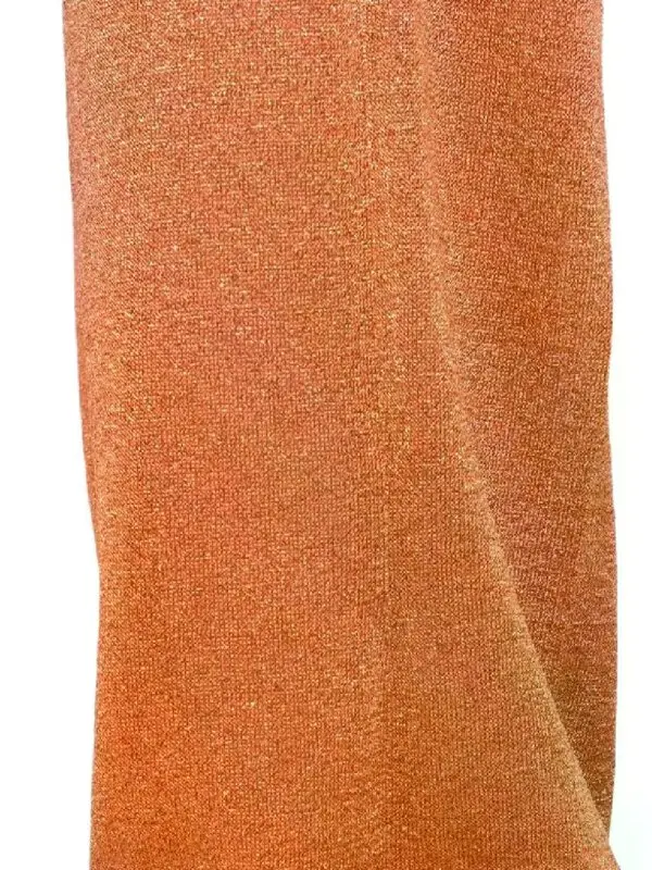 Miu Miu Metallic Trousers - Orange