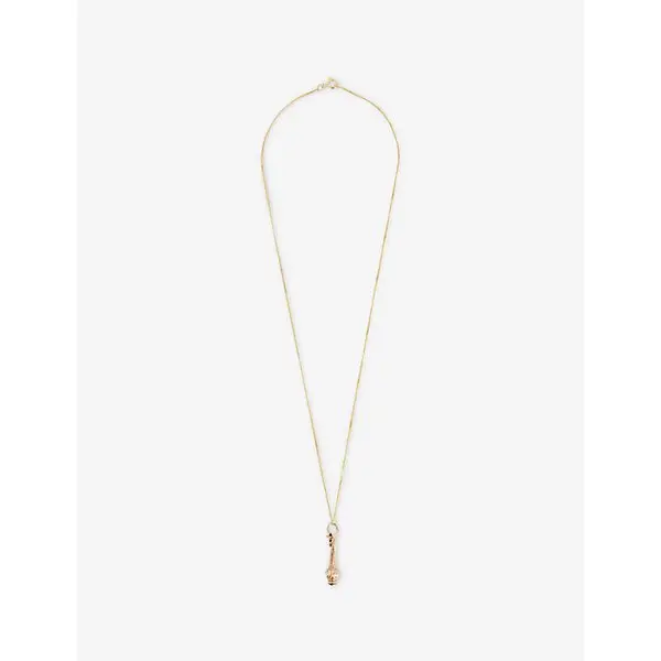 LAURA VANN Serpent Pendant Necklace - Gold