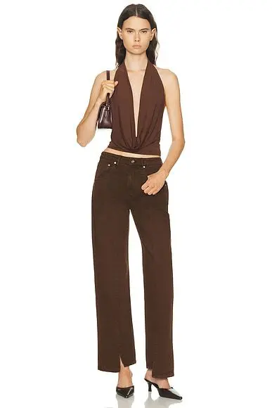 MIMCHIK Nico Cowl Halter Top