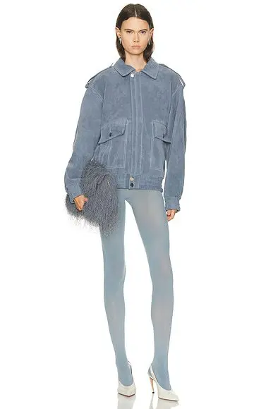 LUDOVIC DE SAINT SERNIN Robert Leather Bomber Jacket