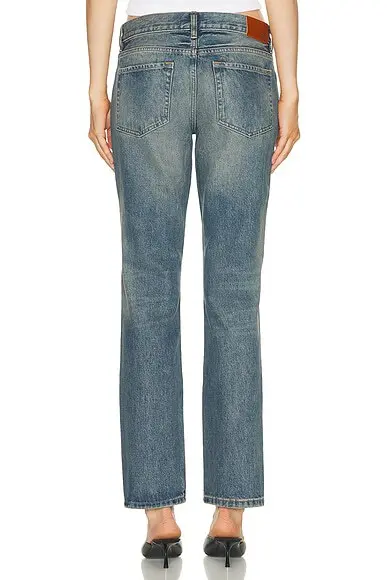 EB DENIM Low Rise Straight Leg Jeans