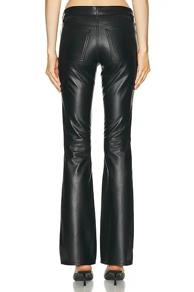 EB DENIM Maria Mid Rise Bootcut Leather Pants