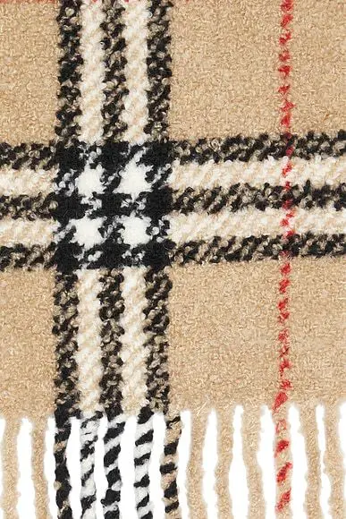 Burberry Giant Check Boucle Scarf