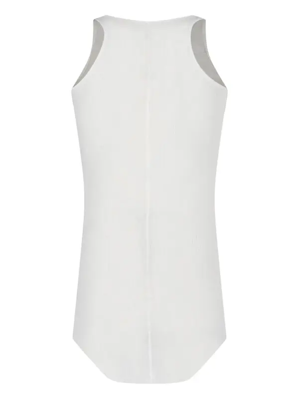 Rick Owens Ribbed Tank Top - White