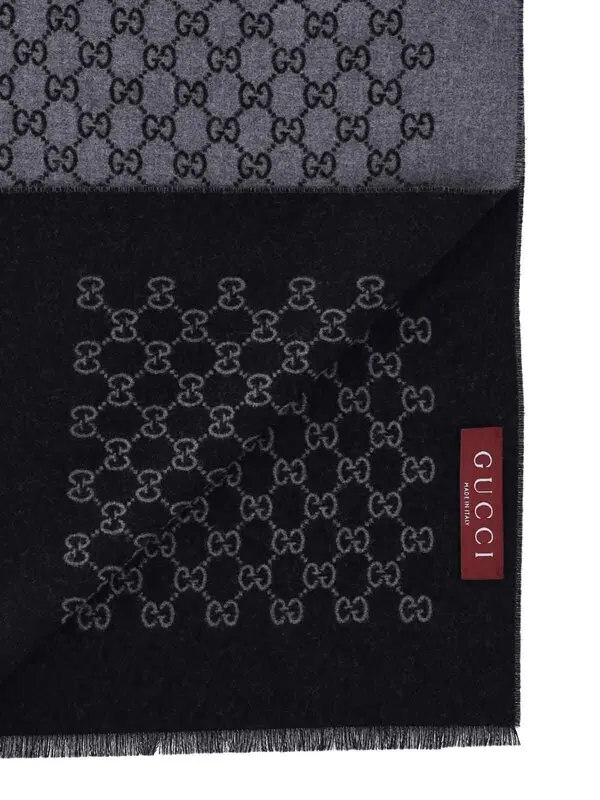 Gucci Jacquard 'gg' Bicolor Scarf