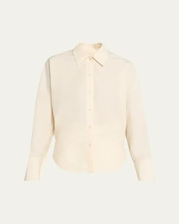Ossou Ridge Long-sleeve Cotton Poplin Shirt