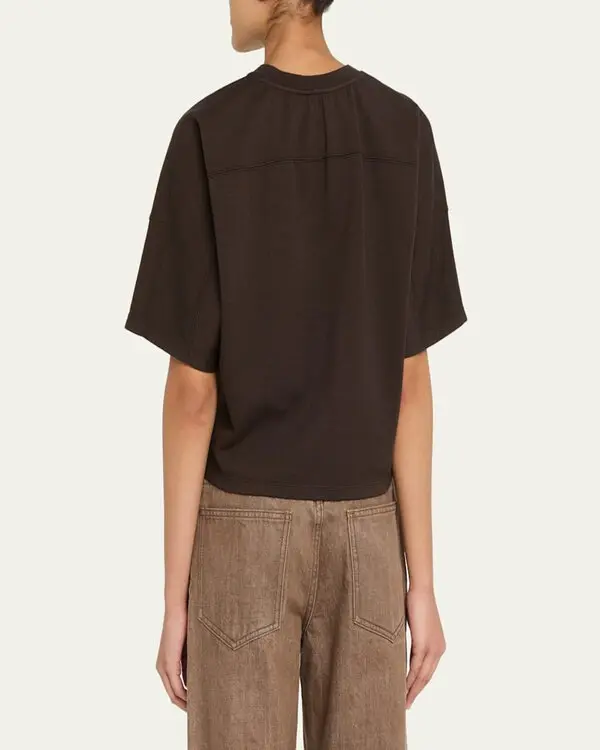 Ossou Rift Relaxed Boxy T-shirt - Loam