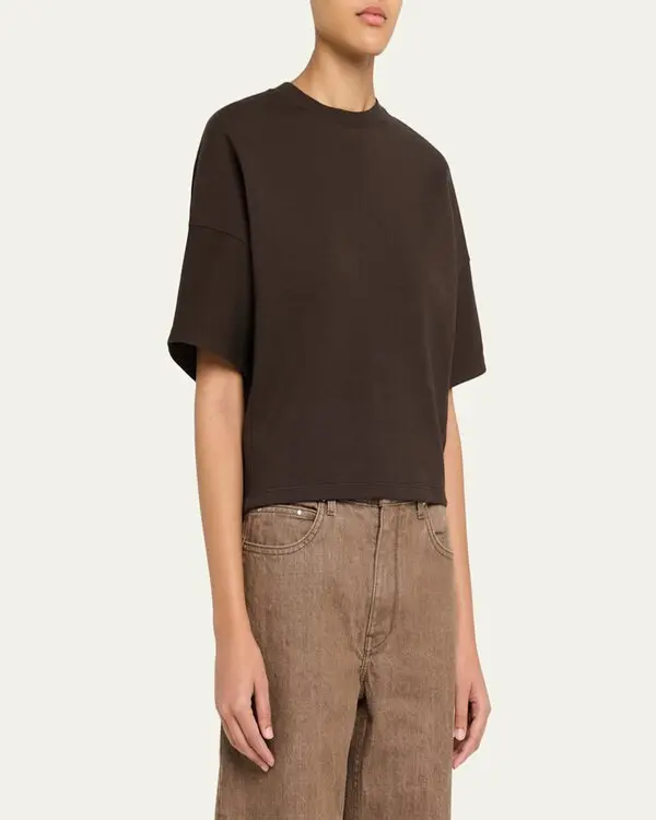 Ossou Rift Relaxed Boxy T-shirt - Loam