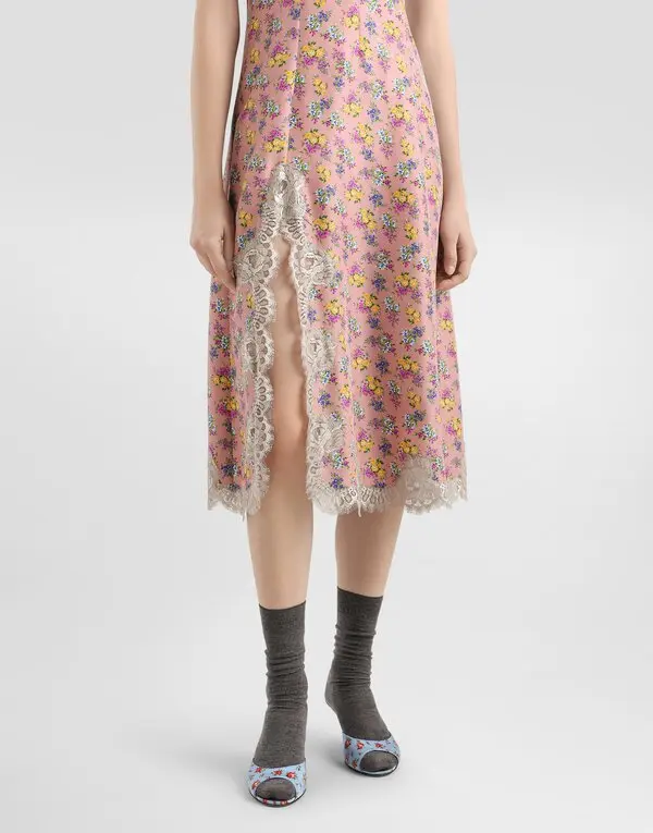 Dolce & Gabbana Floral-print Slip Dress