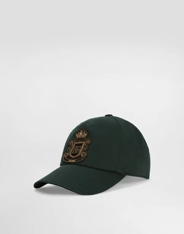 Dolce & Gabbana Cotton Gabardine Baseball Cap - Green