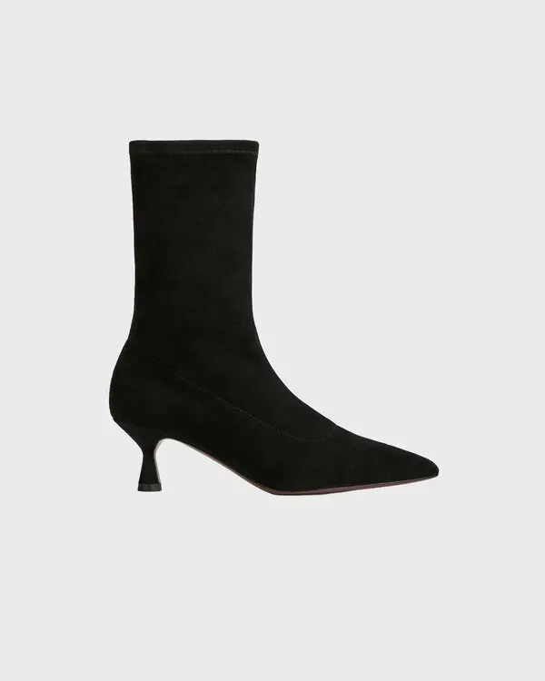 ATP ATELIER Cerone Suede Stretch Boots - Black
