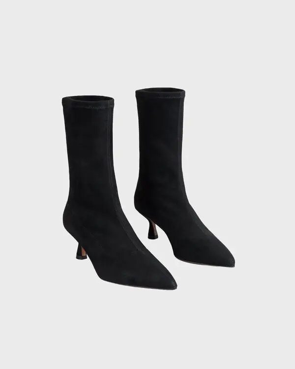 ATP ATELIER Cerone Suede Stretch Boots - Black