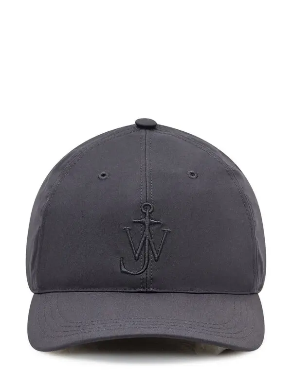 JW Anderson Embroidered Logo Cap - Black