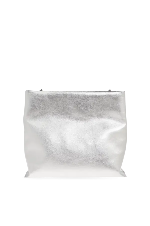 ROGER VIVIER Trompette Clutch Bag - Silver