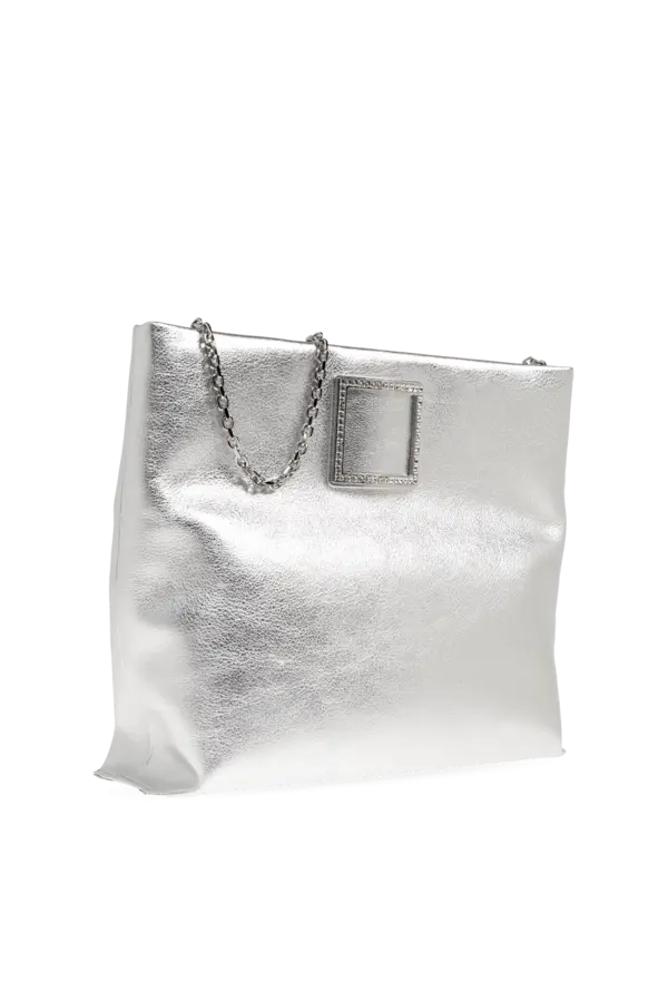 ROGER VIVIER Trompette Clutch Bag - Silver
