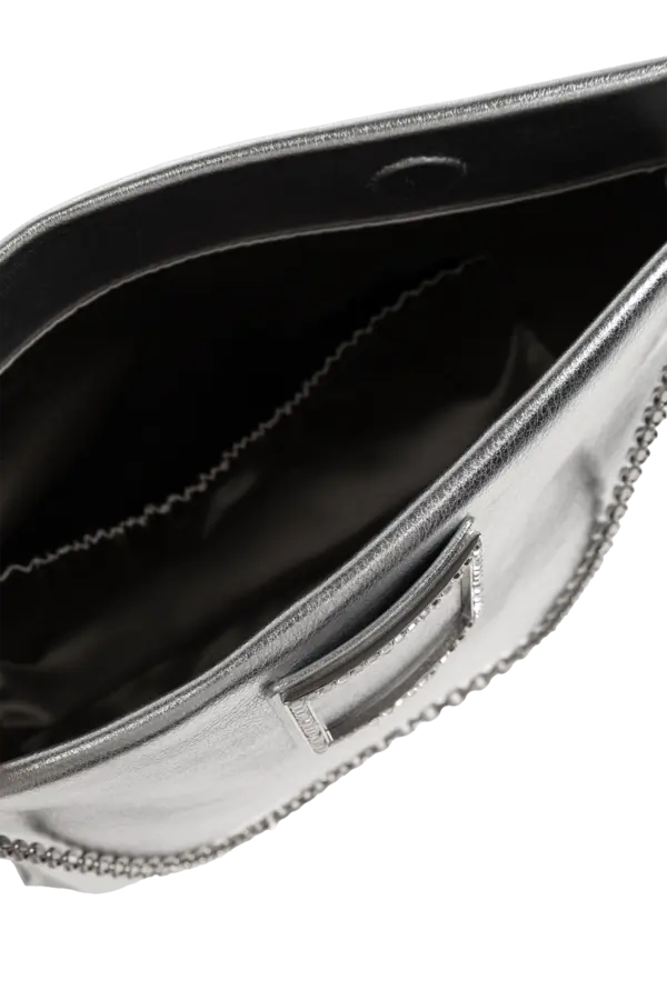 ROGER VIVIER Trompette Clutch Bag - Silver