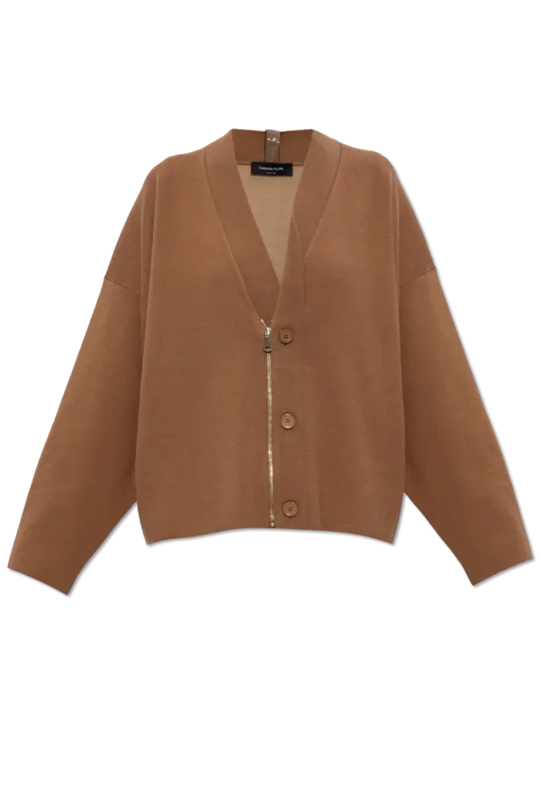 Fabiana Filippi V-neck Cardigan - Brown